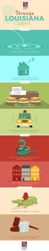 32 Strange But True Laws in Louisiana | Morris Bart, LLC